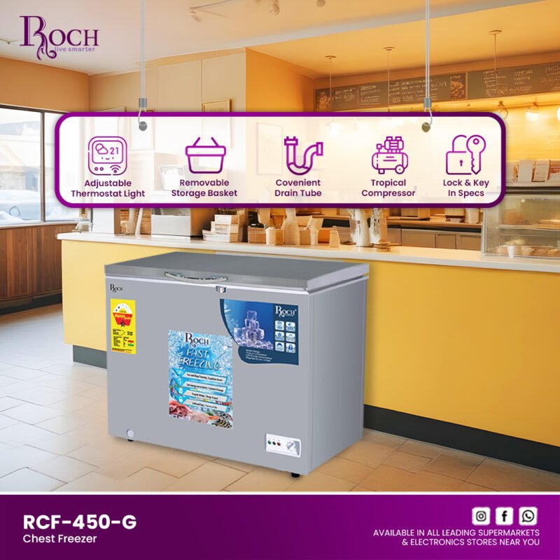 ROCH Chest Freezer (RCF-450-G) - Roch Electronics