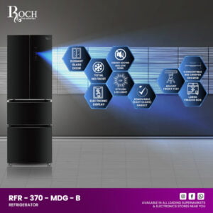 ROCH Refrigerators 298 Ltrs. (RFR-370-MDG-B) - Roch Electronics